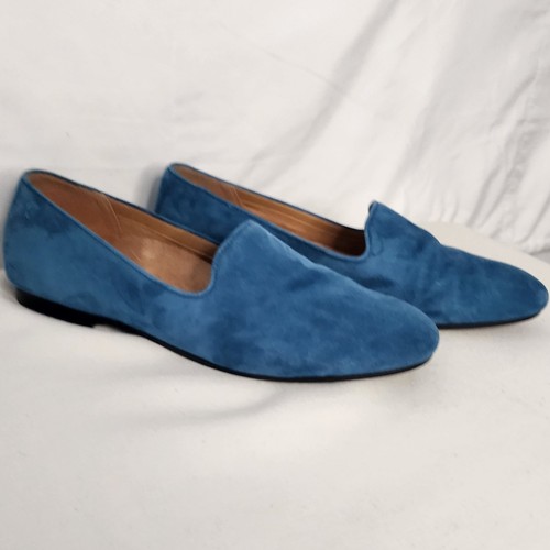 Vionic Willa II Blue Suede Loafer Flat Shoes Women Size 10 | eBay
