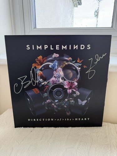 Simple Minds Direction of the Heart Signed Cover! Orange vinyl ...