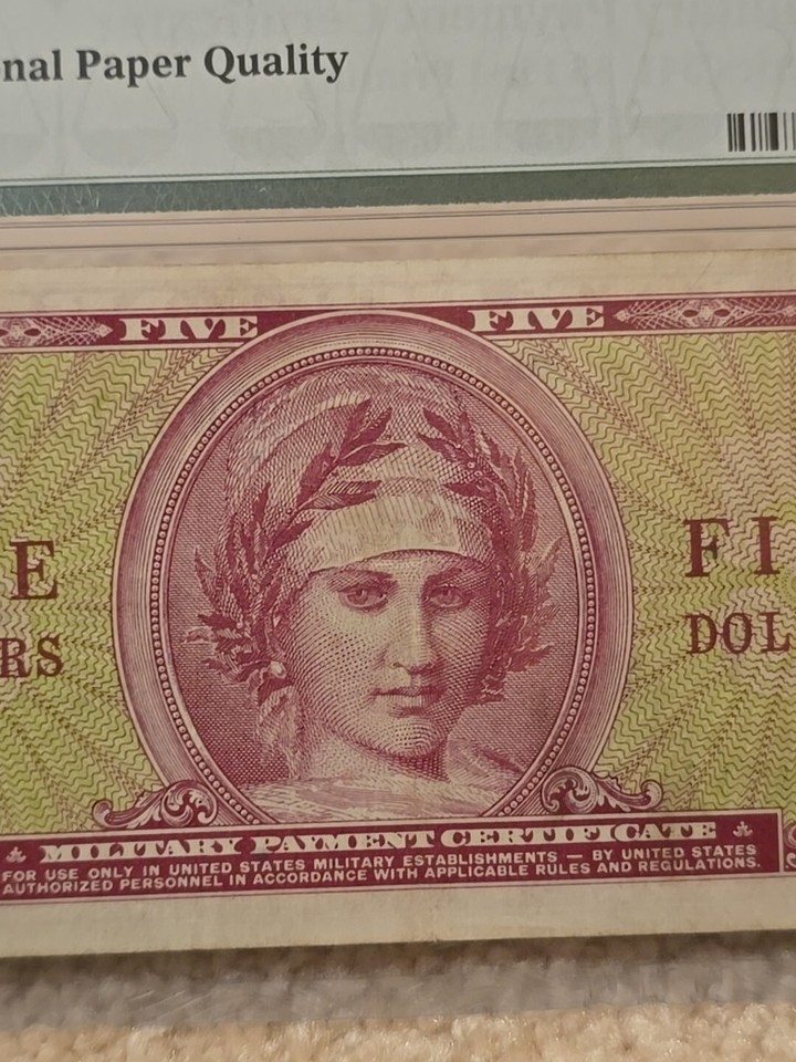 Series 541 $5 MPC PMG 35 EPQ VF USA Military Payment Certificate pp 40 ...