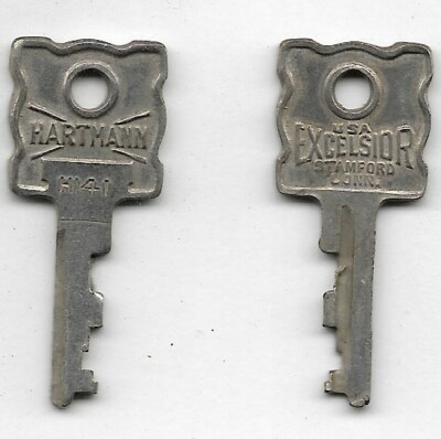Vintage Excelsior Hartmann Trunk Key Blank #H141 New Old Stock | eBay
