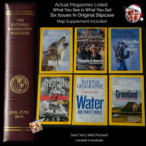 National Geographic Magazines January To June 2010 In Original Slipcase ...
