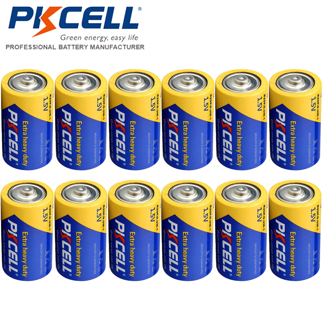24x 1.5V 720min D Cell Batteries R20P E95 UM1 PC1300 Zinc-Carbon for ...