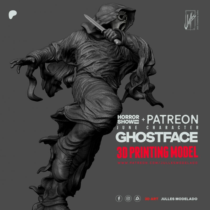 Ghostface - Scream by Julles FAN ART 1:6 Statue Resin 3D printed DIY ...
