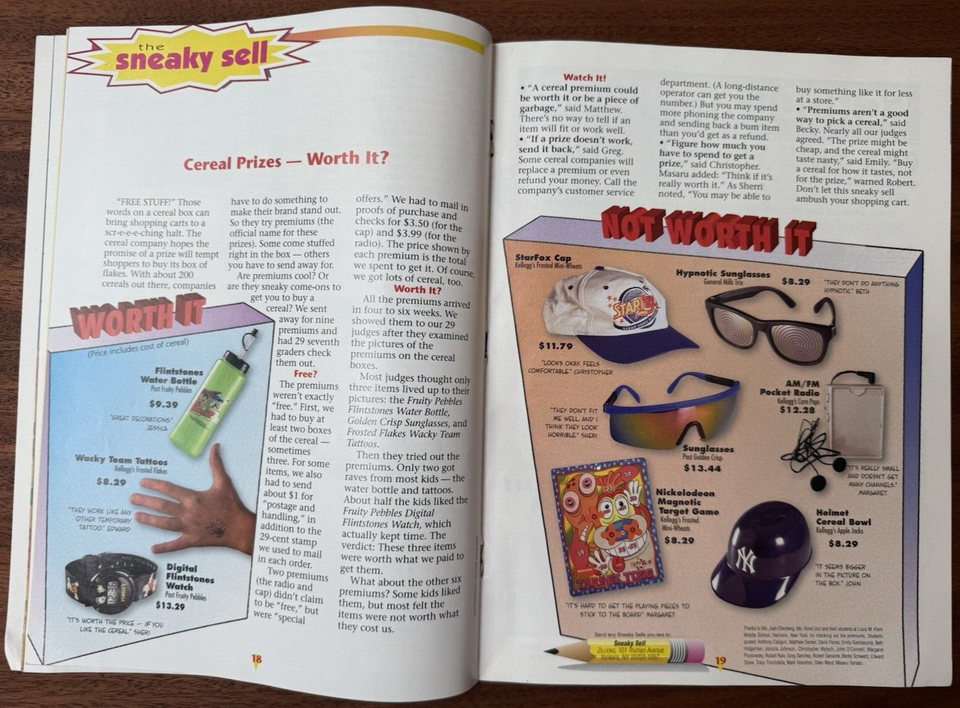 Vintage Feb/Mar 1995 Zillions Magazine Board Games Boom Box Kids ...