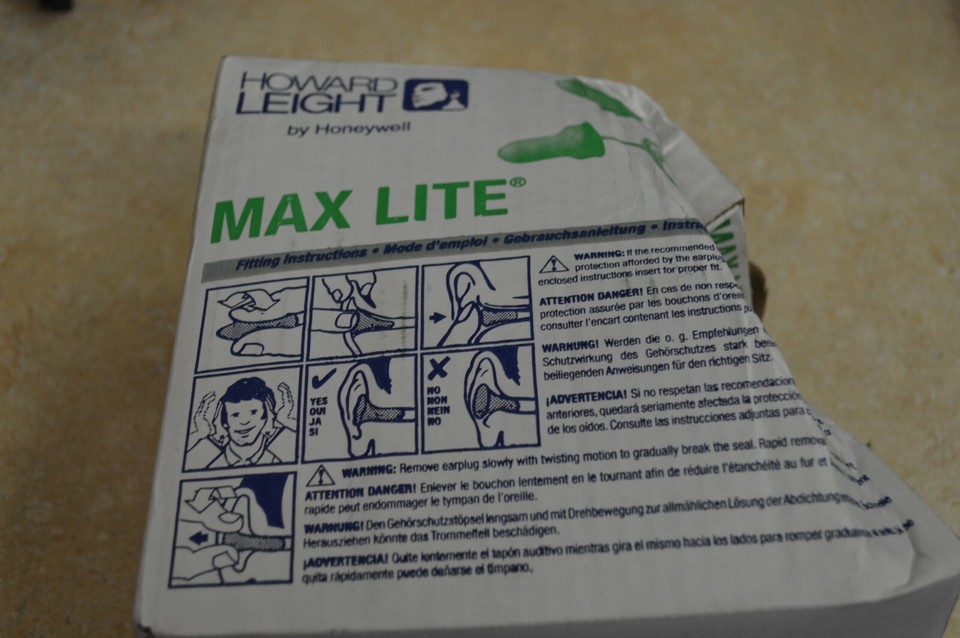 (100) HOWARD LEIGHT MAX LITE EAR PLUGS FACTORY SEALED CHORDED LPF-30 | eBay