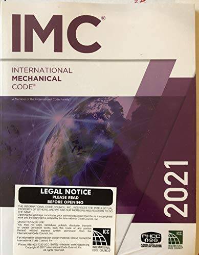 International Mechanical Code 2021 - Paperback - VERY GOOD ...