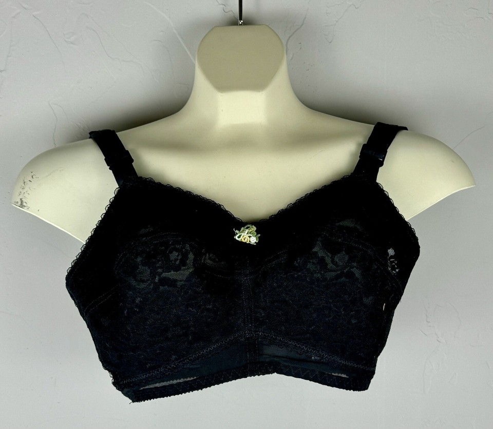 Vintage 50/60s FIGURETTES (Made in USA) Pointy Bullet BRA PIN UP BLACK ...