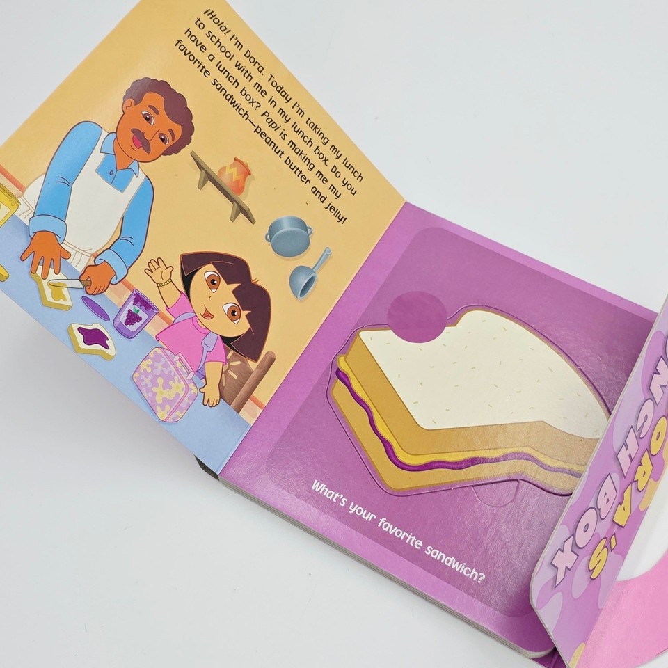 Nick Jr Dora the Explorer Dora's Lunch Box Board Book Press-Out Pieces ...