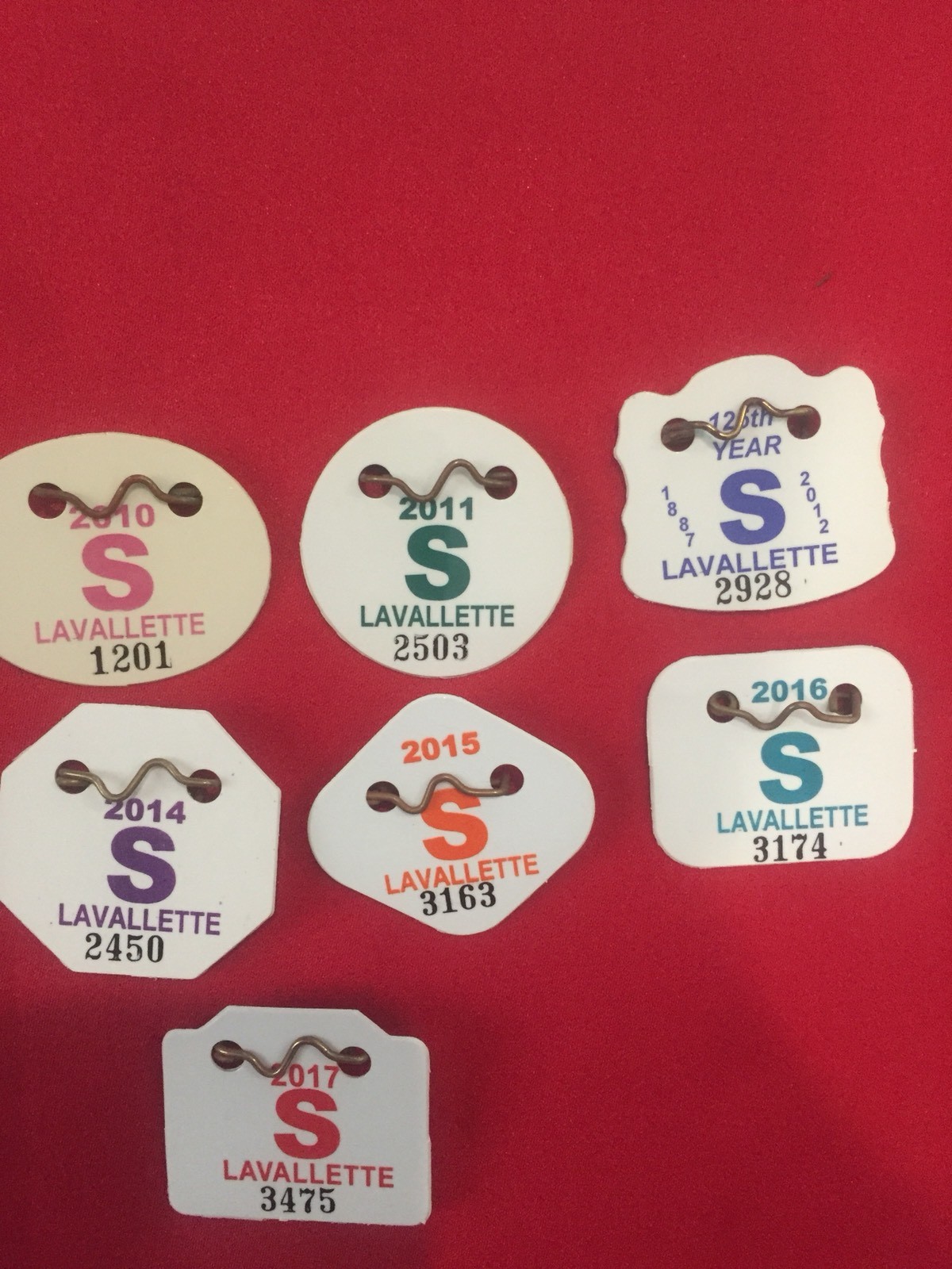 Lavallette Beach Badge Collection Season Senior Lot Of 9 Years | eBay