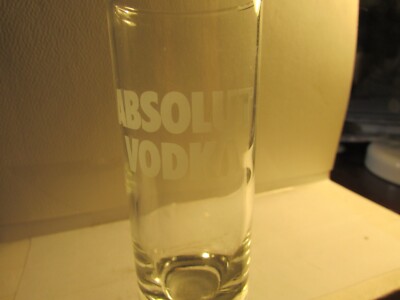 Absolute Vodka- etched on -4 " shooter Shot Glass-new | eBay