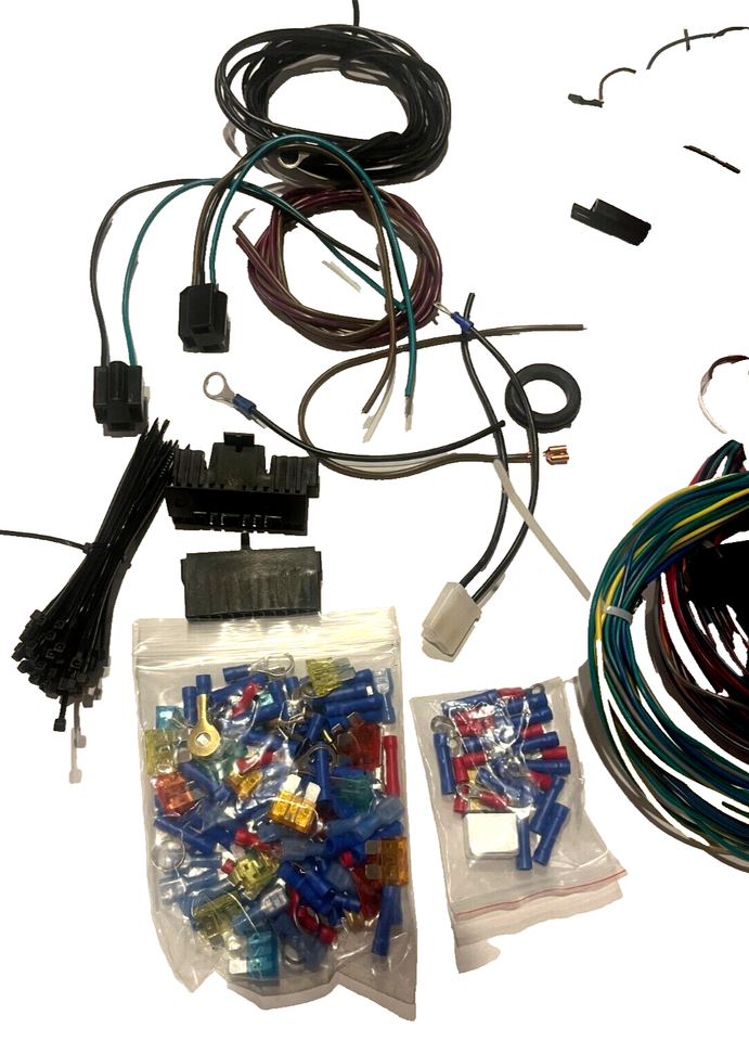 22 Circuit Wiring Harness Street Hot Rat Rod Custom Universal Wire Kit ...