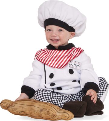 Little Chef Kid Kitchen Cook Cute Fancy Dress Up Halloween Toddler ...