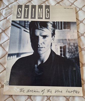 Sting The Dream of the Blue Turtles 1985 Sheet Music Songbook Song Book ...