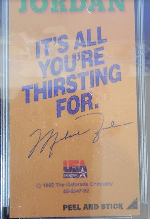 1992 Michael Jordan Team USA Basketball Gatorade Sticker #9 Sealed | eBay