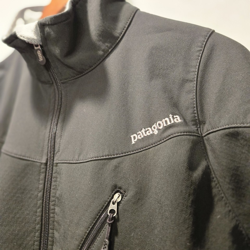 Patagonia Jacket Men's XL Black Soft Shell Full Zip Windproof Water ...