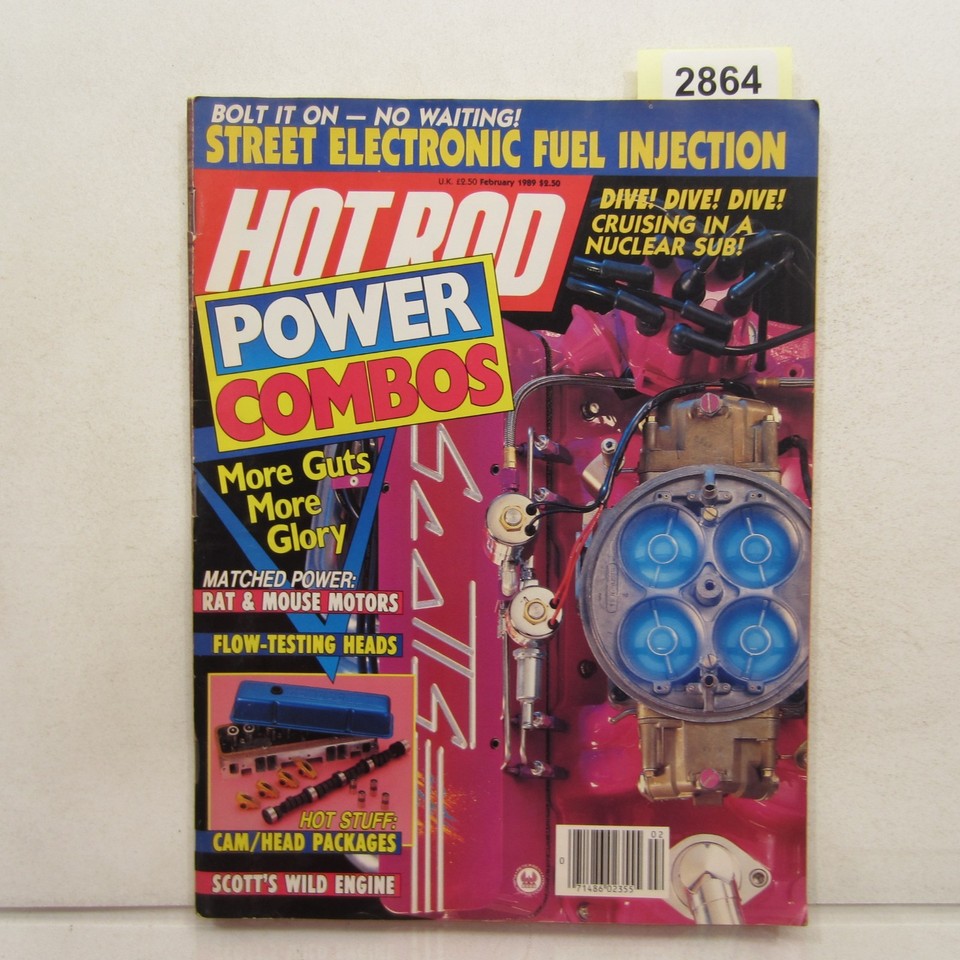 Hot Rod Magazine Feb 1989 Rat & Mouse Motors, Flow Testing Heads, Cam ...