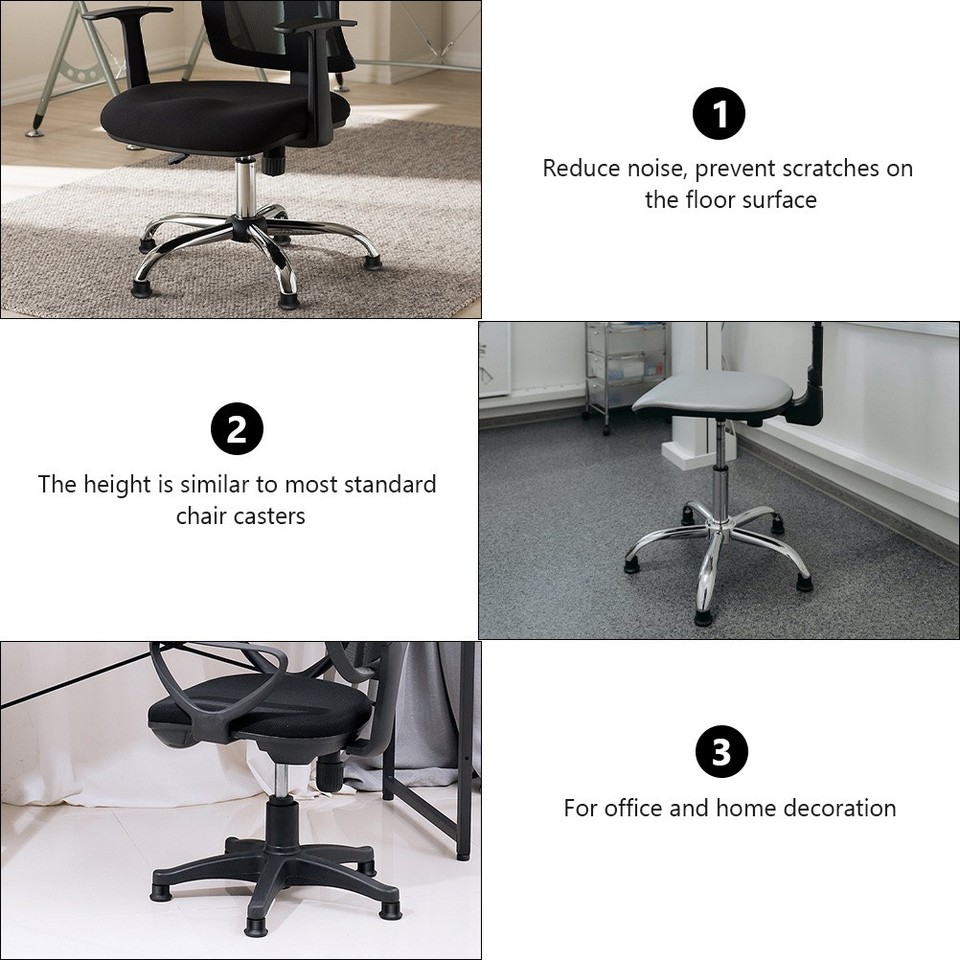 8pcs Office Chair Replacement Feet Fixing Pads Practical Chair Feet ...