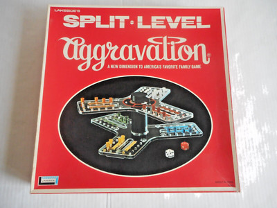 1971 Lakeside Split Level Aggravation Game NOS Sealed Parts Sweet | eBay