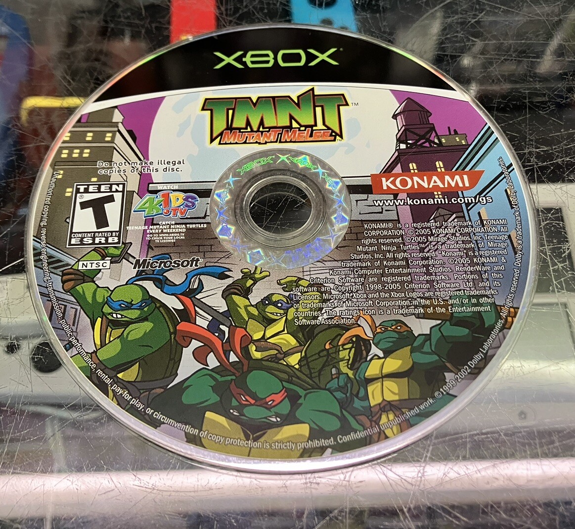 TMNT Mutant Melee (Microsoft Xbox, 2005) DISC ONLY, TESTED 83717300458 ...