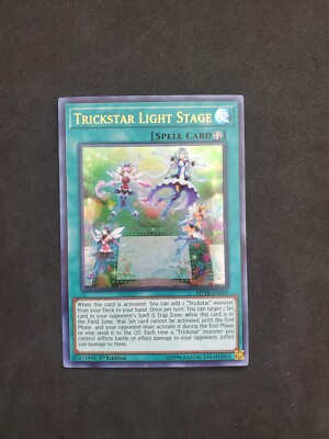 Trickstar Light Stage 1st ed YuGiOh 2018 Mega Tins Mega Pack MP18 TCG ...