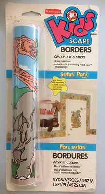 Kids Scape Peel & Stick Borders by Rubbermaid - Safari Park - 5 YDS ...