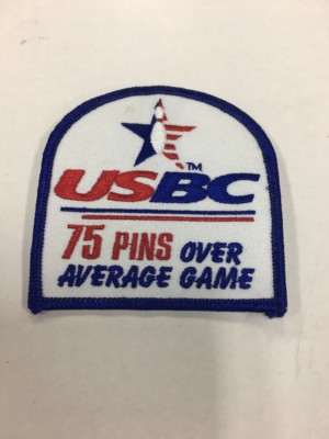 USBC Bowling Patch - 75 140 Pins over Average Game | eBay