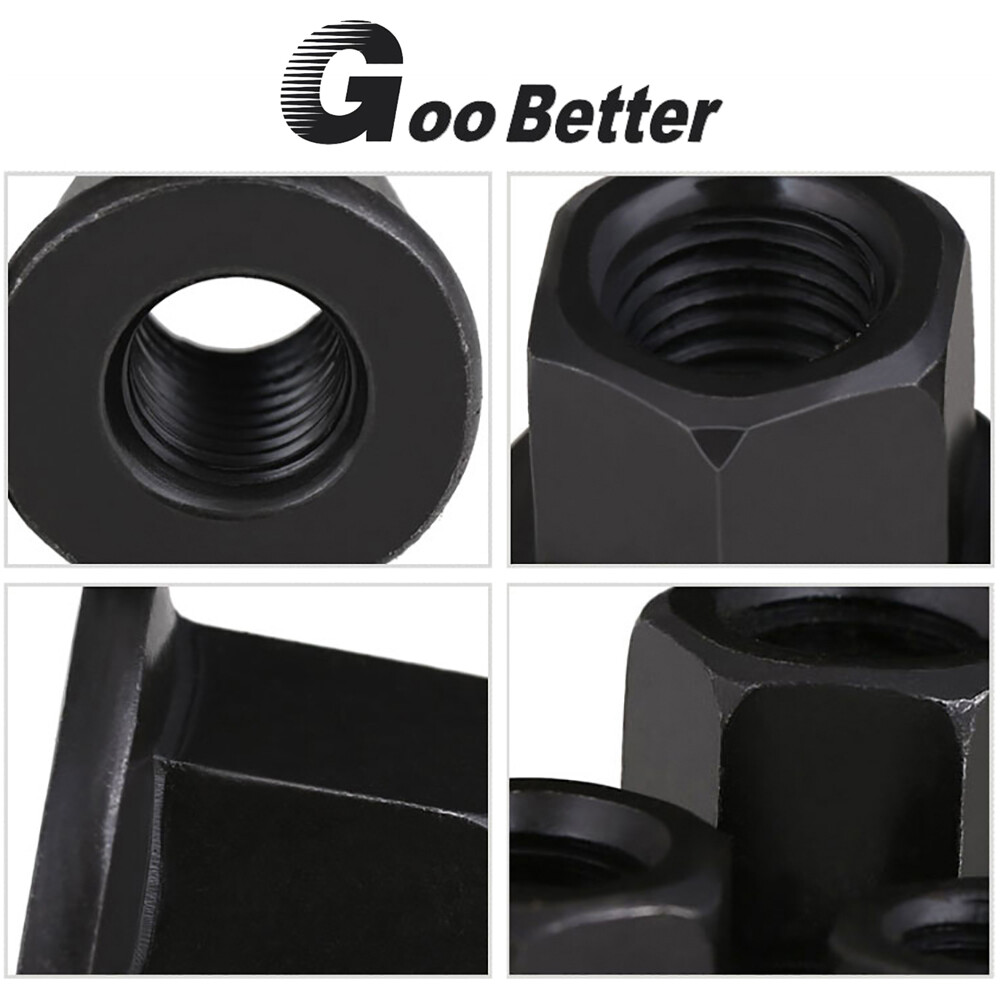 Hex Flange Lock Nuts Self Locking Black M10 M12 M14 M16 M18 M20 M22 M24 ...