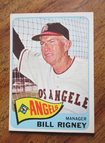 Bill Rigney 1965 Topps #66 MG Trading Card MLB Baseball Los Angeles ...