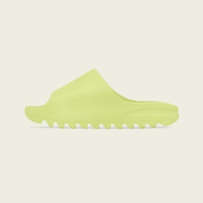 adidas and Yeezy Adults Slide Sandals Glow Green HQ6447 | eBay
