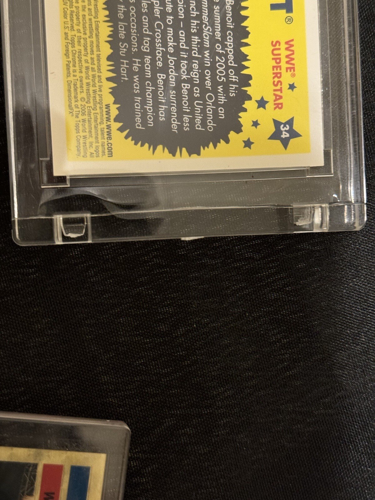 2006 Chris Benoit WWE Topps Chrome Superfractor Gold /25 SERIAL ...