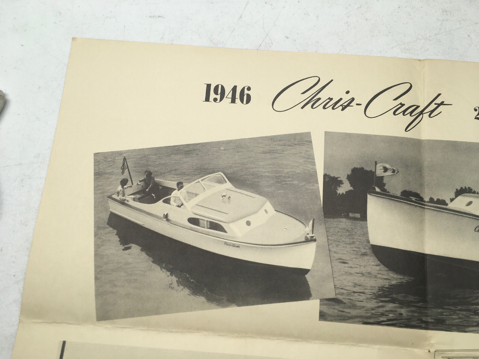 CHRIS CRAFT BOAT INFO SPECS EQUIPMENT LARGE 23’ EXPRESS CRUISER 1946 ...