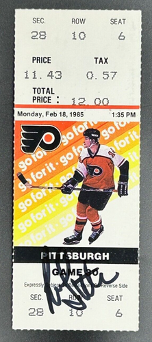 AUTOGRAPHED MON FEB 18, 1985 FLYERS TICKET STUB SIGNED BY RON SUTTER | eBay