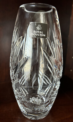 Stunning! Royal Doulton “Keswick” Fine Lead Crystal Vase | eBay