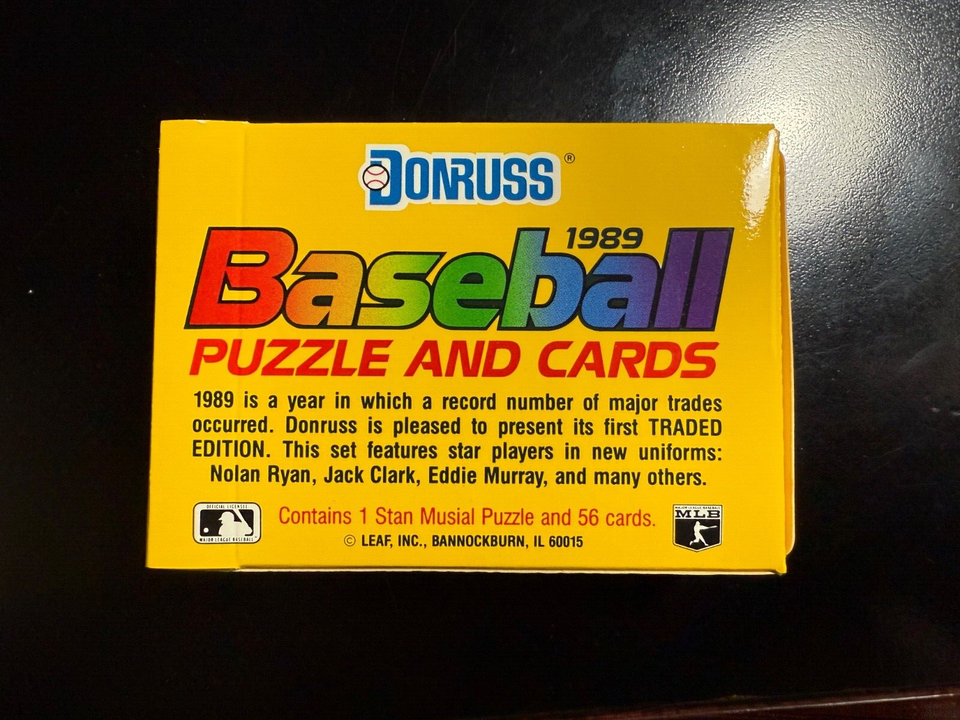 1989 Donruss TRADED Complete FACTORY Sealed BASEBALL Cards Set 1-56 ...
