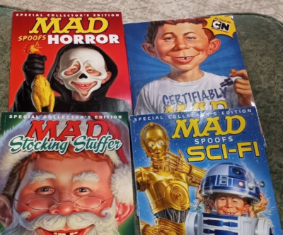 4 Collectors Edition Mad Magazine Sci-Fi, Stocking Stuffer, Horror ...