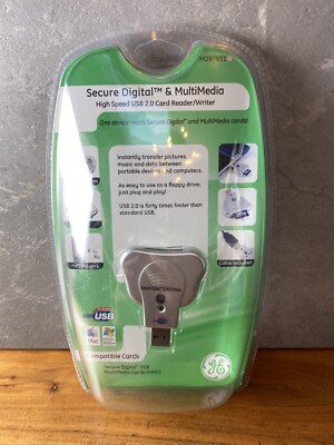 (Sealed) GE Secure Digital & MultiMedia High Speed USB 2.0 Memory Card ...