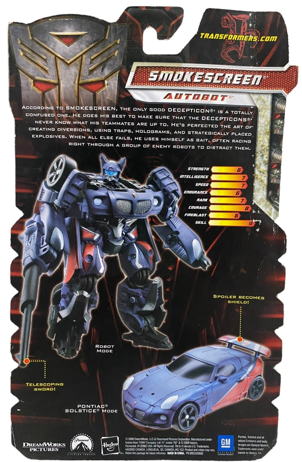 Transformers Movie Smokescreen