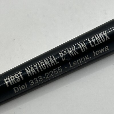 VTG Ballpoint Pen First National Bank In Lenox Iowa | eBay