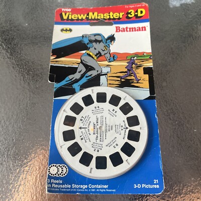 Batman DC Comics 3D View-Master 3 Reel Tyco Packet JOKER'S WILD 1991 | eBay