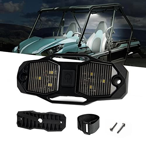UTV LED Doom Light - 6PC, 6500K White, Universal Roll Bar Mount ...