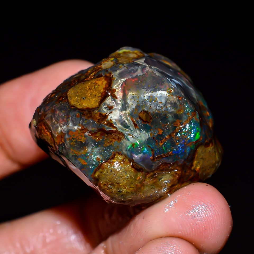 Large Opal Rough 103.50 Carat Natural Ethiopian Oil Opal Raw, Fire Opal ...