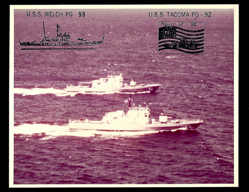 VTG US Navy Military Ships USS Tocoma PG 92 & Welch PG 93 8x10 Photo | eBay