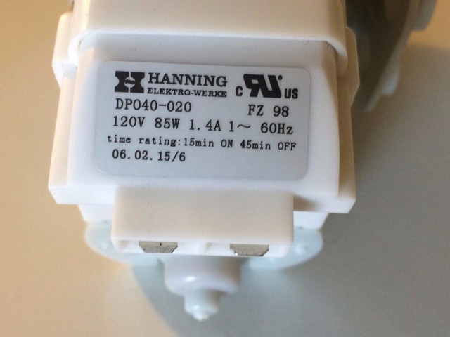 Authentic Hanning Pedicure Spa Chair Discharge Pump / Water Drain for ...