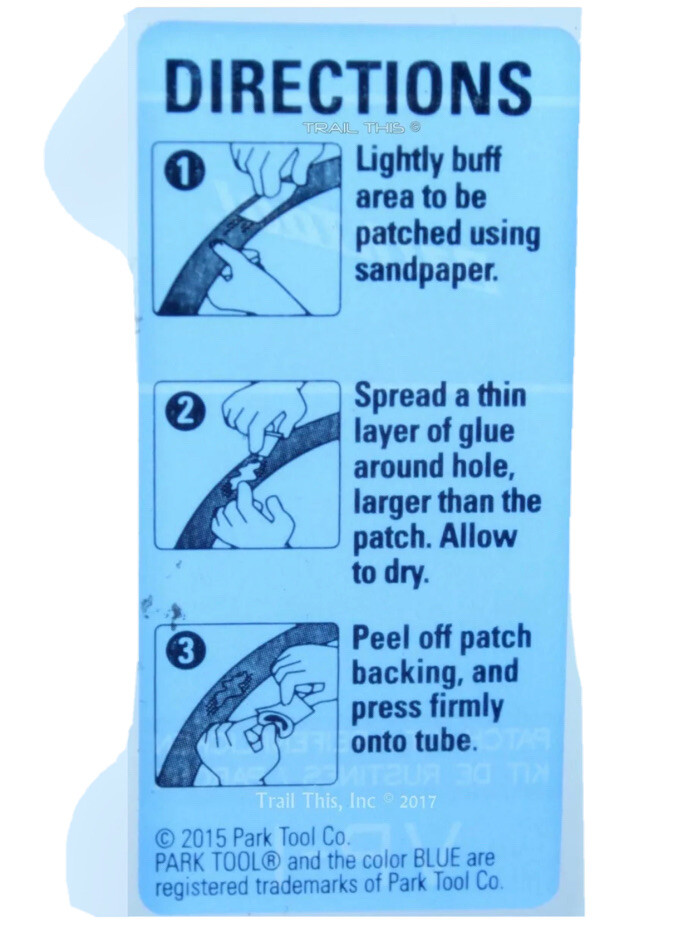 2 Pack Park Tool VP-1C Vulcanizing Patch Kits Kit 763477008565| eBay