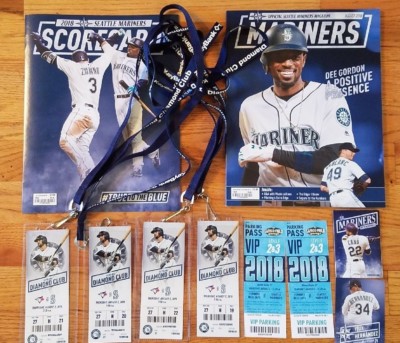 Seattle Mariners Diamond Club Game Used Ticket Stubs 08.02.18 Mitch ...