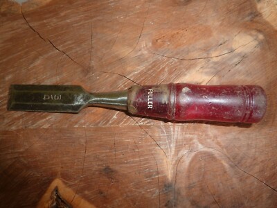 Vintage Fuller Clear Plastic Red Handled Woodworking Chisel 3/4" | eBay