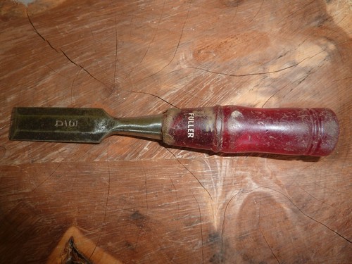 Vintage Fuller Clear Plastic Red Handled Woodworking Chisel 3/4" | eBay