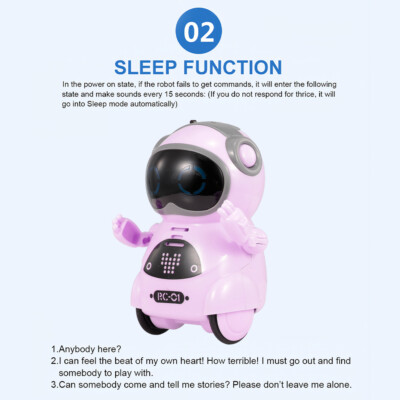 939A Pocket Robot Talking Interactive Dialogue Voice Recognition Record ...