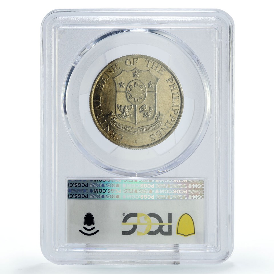 Philippines 50 centavos Regular Coinage Liberty KM-190 MS65 PCGS CuNi ...
