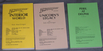 3x Indiana Jones - Interior World & Peril at Delphi & Unicorn's Legacy ...